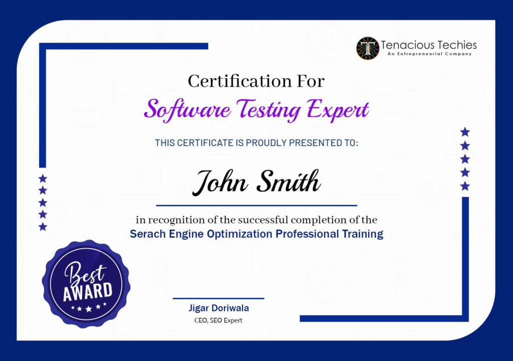 Best Software Testing Course with Certification in Surat - Tenacious ...
